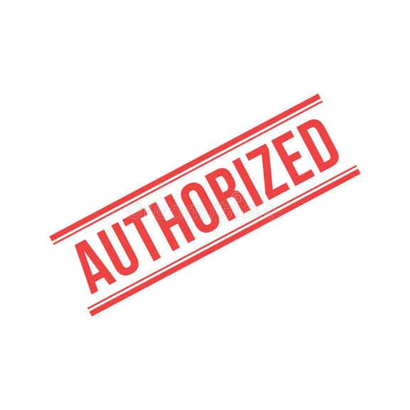 Authorized Stamp, Authorized Square Sign Stock Vector - Illustration of ...