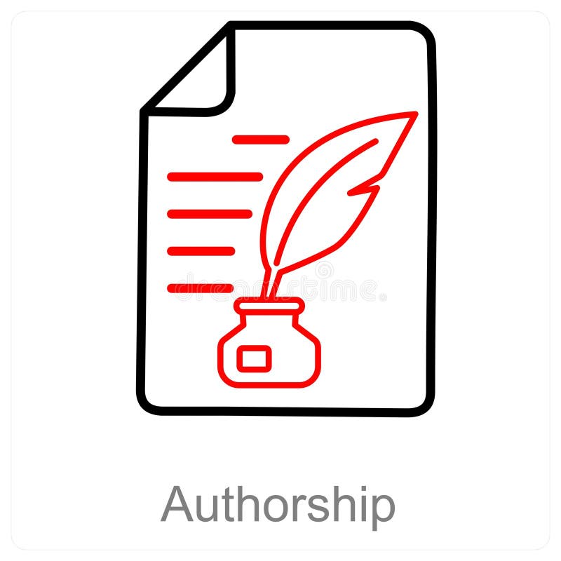 Authorship stock illustration. Illustration of design - 338444622