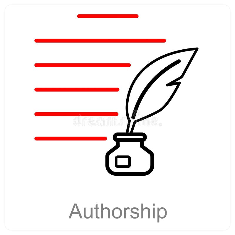 Authorship stock illustration. Illustration of concept - 338444805