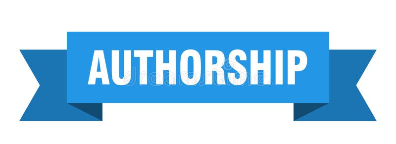 Authorship Ribbon. Authorship Isolated Band Sign Stock Vector ...