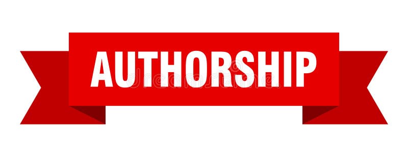 Authorship Ribbon. Authorship Isolated Band Sign Stock Vector ...