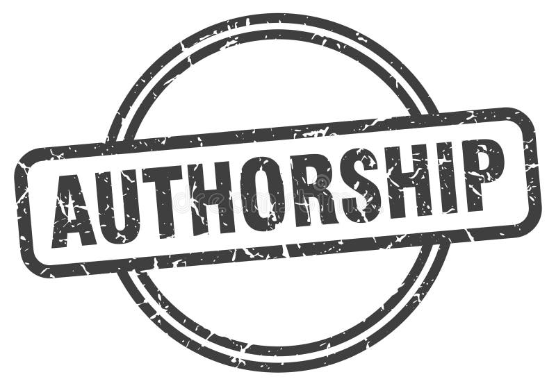 Authorship Stamp. Authorship Round Vintage Grunge Label Stock Vector ...