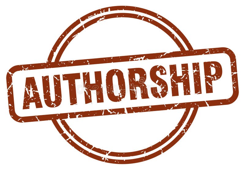 Authorship Stamp. Authorship Round Vintage Grunge Label Stock Vector ...