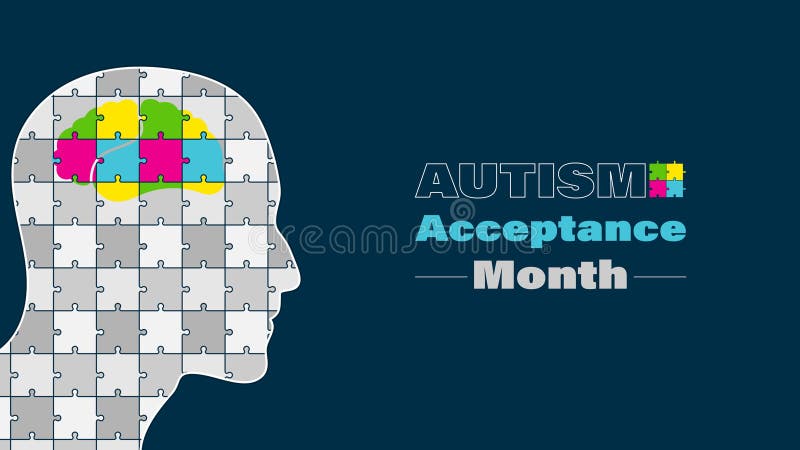 Autism Acceptance Month Vector Design Stock Vector - Illustration of ...