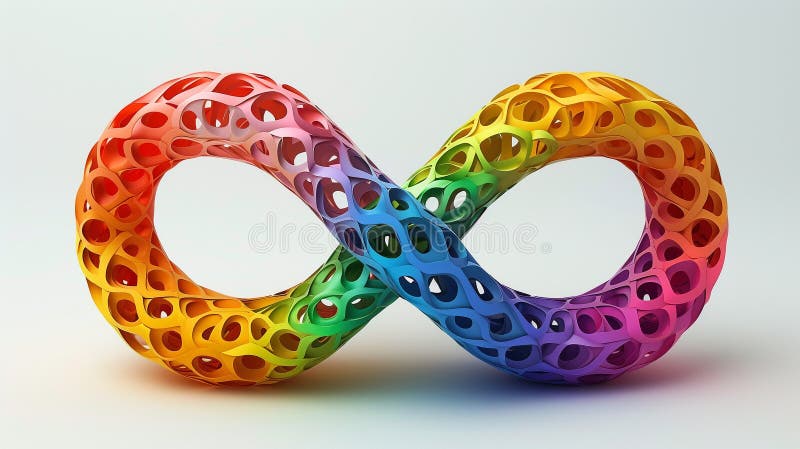 Autism Awareness Month. the Bright Rainbow Infinity Sign is a Symbol of ... Autism Awareness Month. the Bright Rainbow Infinity Sign is a Symbol of ...