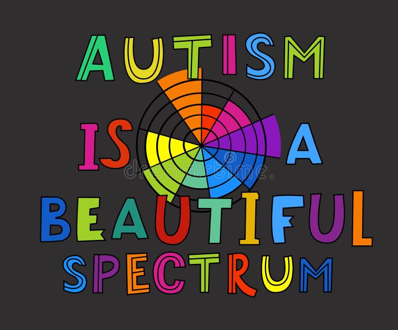 Autism Spectrum Disorder Infinity Symbol. Autistic Spectrum Landscape ...