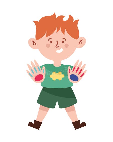 Autism Boy Cartoon Stock Illustrations – 258 Autism Boy Cartoon Stock ...
