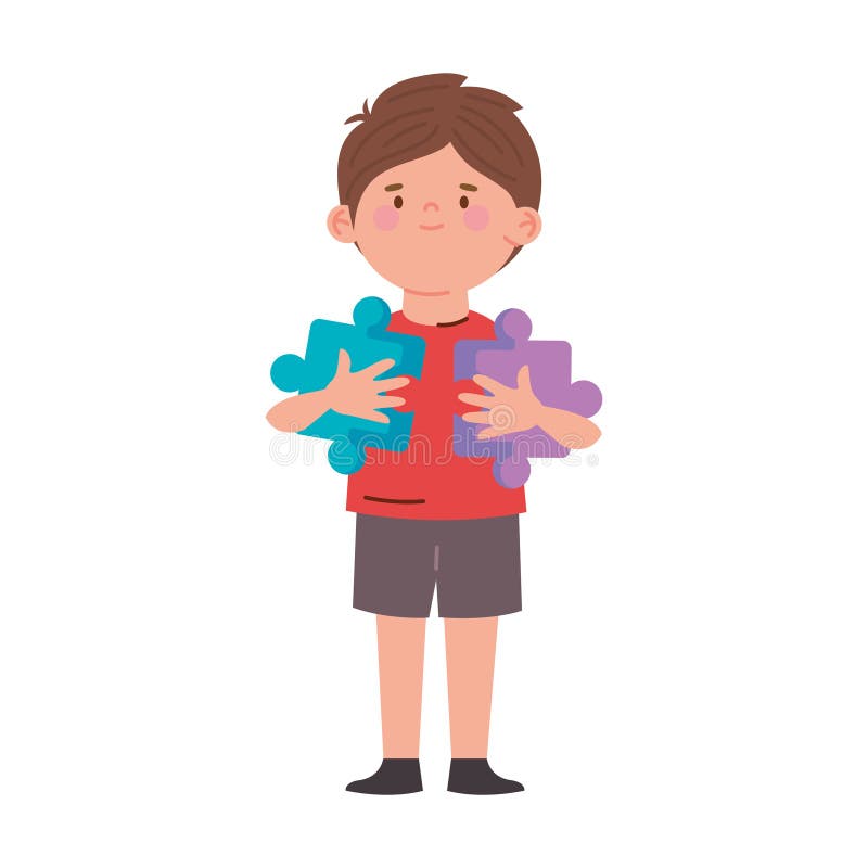 Autism boy happy stock vector. Illustration of autism - 312149811