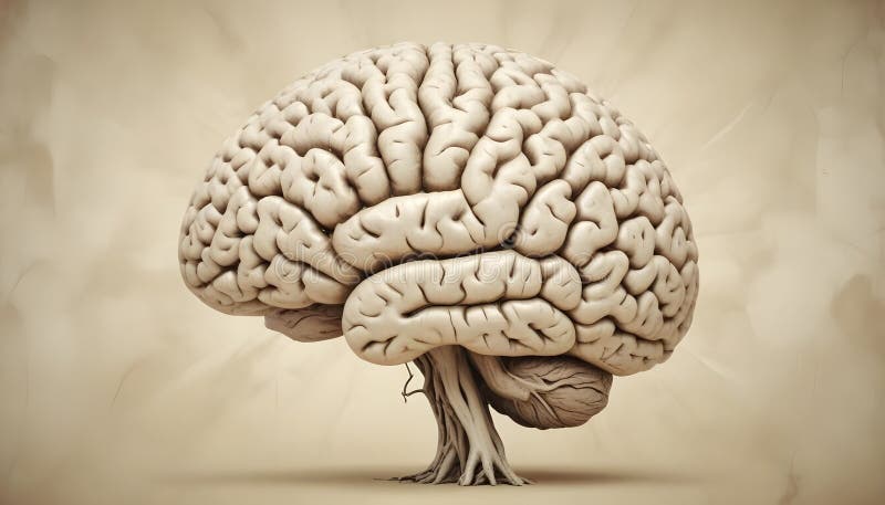 Autism Brain with Tree of Knowledge in Paper Craft Stock Illustration ...