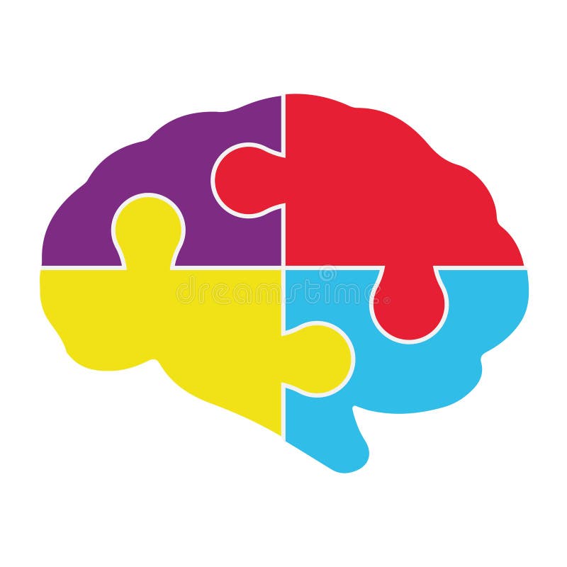 Autism day awareness brain stock vector. Illustration of colorful ...