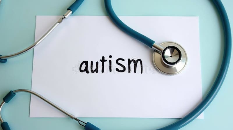 Autism Examination Report with Stethoscope on Medical Document Stock ...