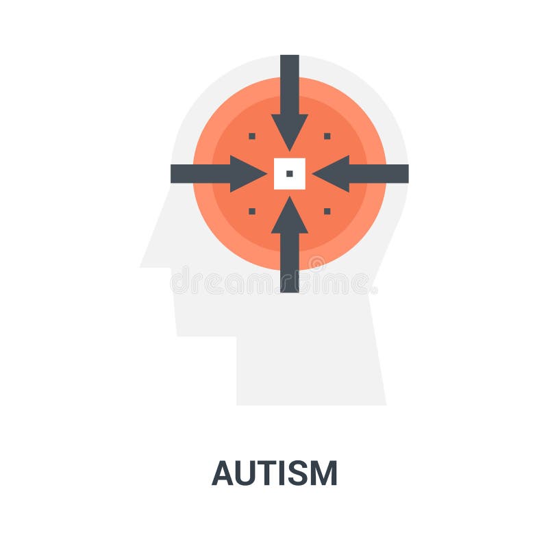 Autism icon concept stock vector. Illustration of imagination - 131336043