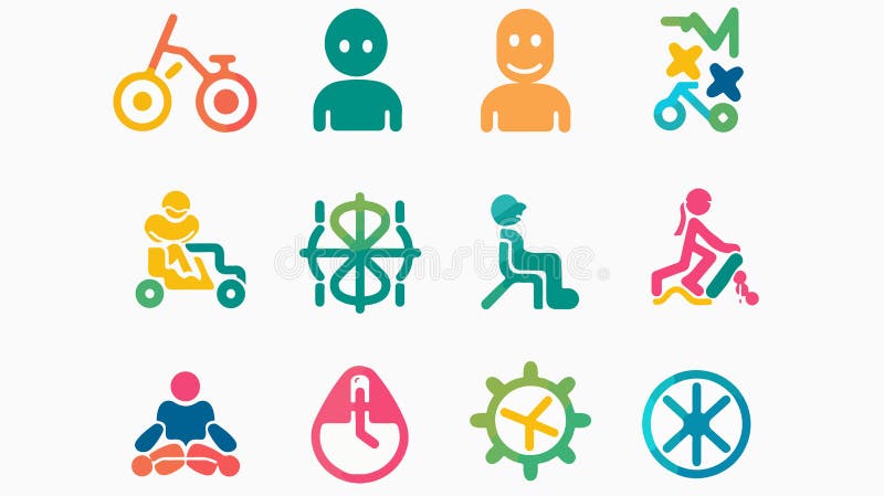 Autism Icon Symbolizing Disability and Diversity for Awareness ...