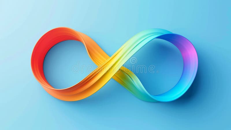 Autism infinity symbol stock photo. Image of sign, shiny - 358360044