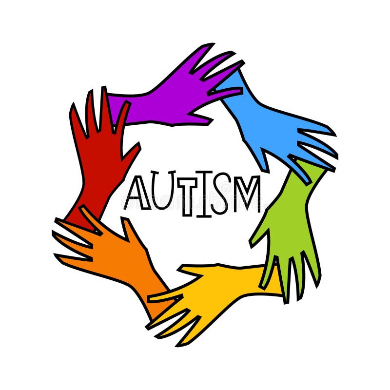 Autism Logo in a Bold Whimsical Style. Human Mind and Experience ...