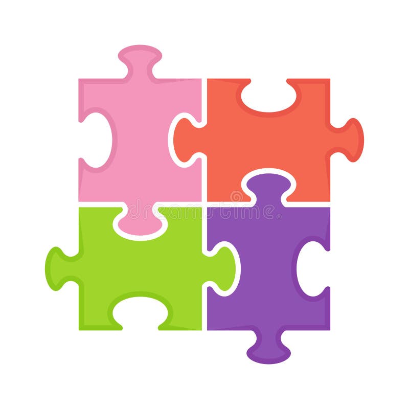 Autism puzzle pieces stock vector. Illustration of neurodiversity ...