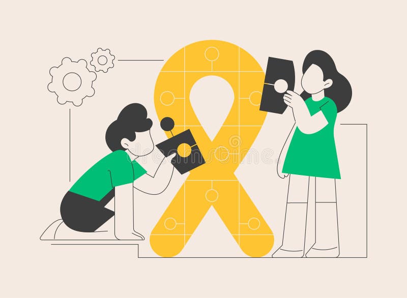 Autism Treatment Abstract Concept Vector Illustration. Stock ...