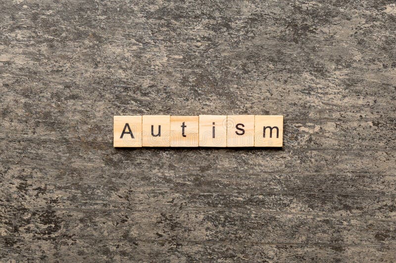Autism Text on Paper. Word Autism on a Piece of Paper. Concept Image ...