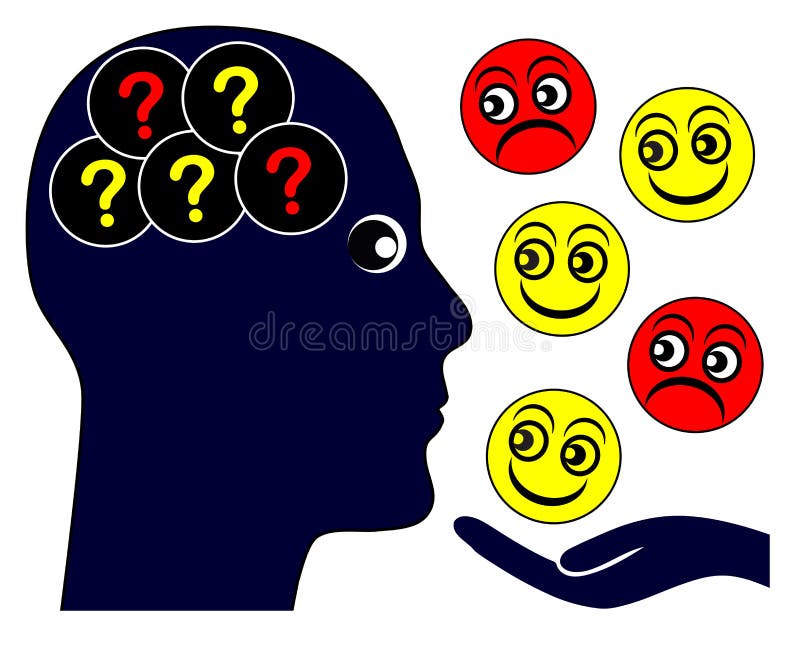 Autismo e emoções ilustração stock. Ilustração de facial - 85298268