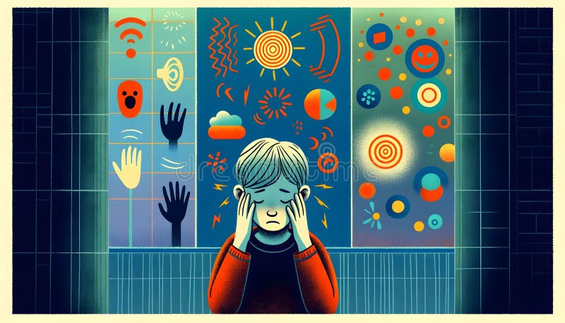 Sensory Overload Crisis Stock Illustrations – 5 Sensory Overload Crisis ...