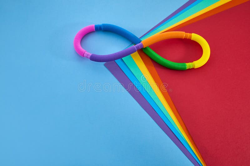 Autistic Rainbow Eight Infinity Symbol. Autism Awareness Day Symbol ...