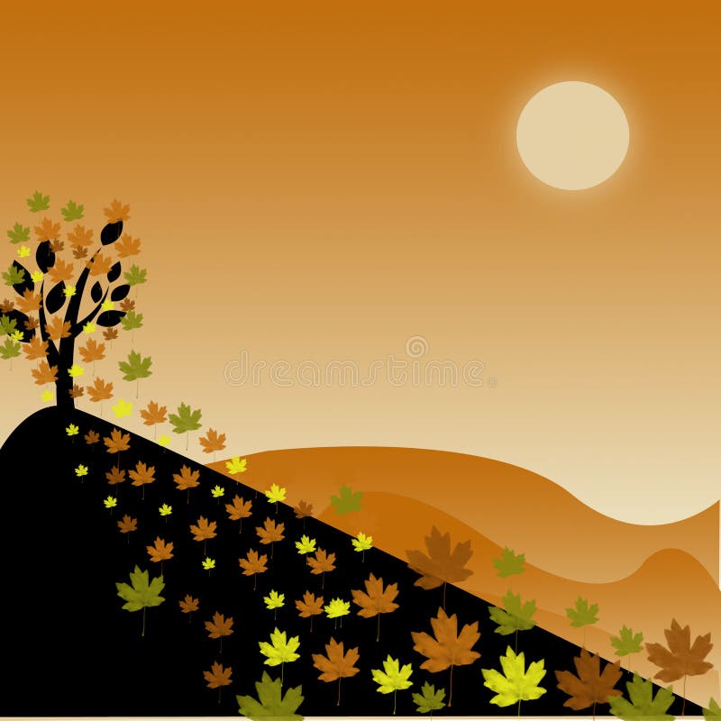 Autmn day stock illustration. Illustration of floral - 12289040