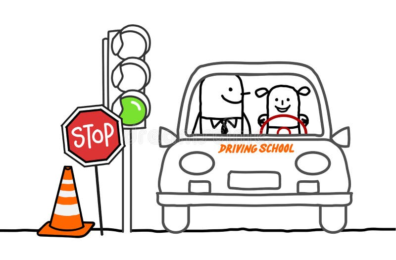 Logo D'auto-école Illustration 3D Illustration Stock - Illustration du ...