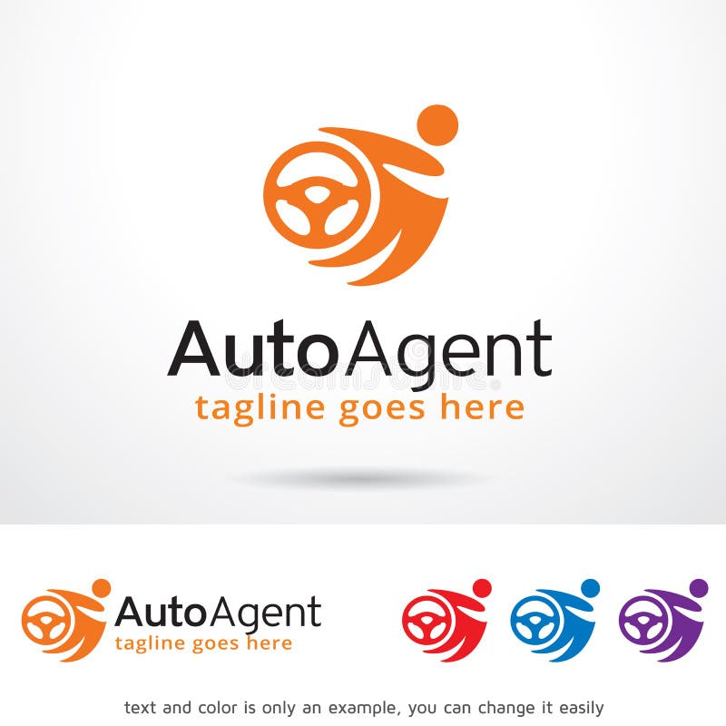Auto Agent Logo Template Design Vector Stock Vector - Illustration of ...