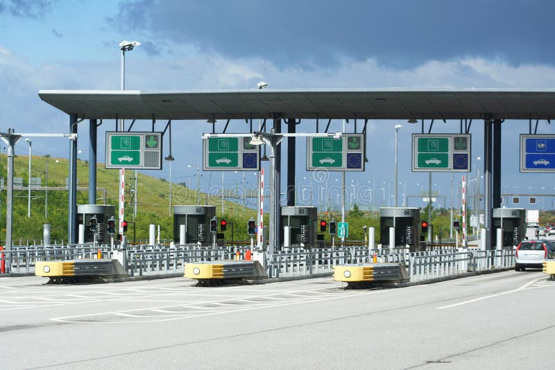 Toll gate in Croatia stock image. Image of payment, motorway - 20190099
