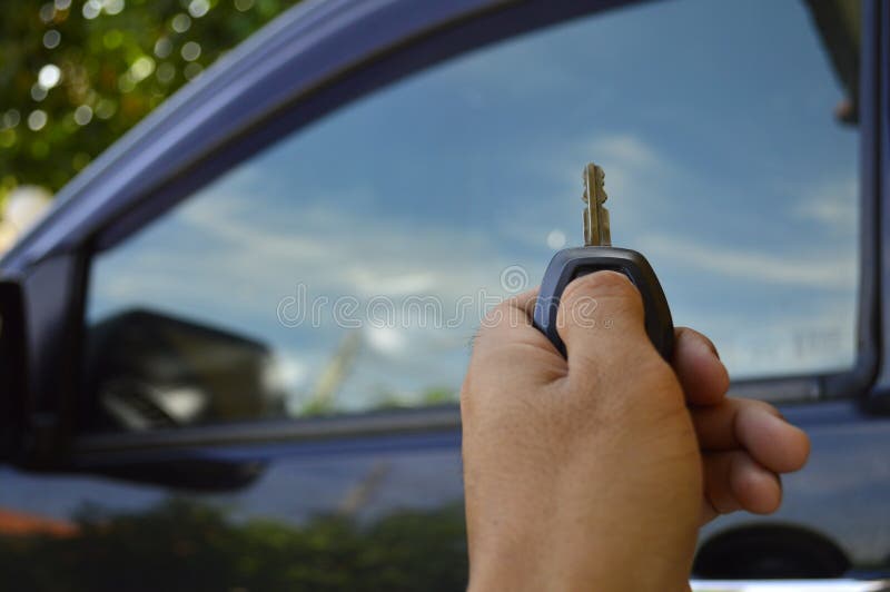 Auto Befestigt Fernbedienung Stockfoto - Bild von schwarzes, anfang ...