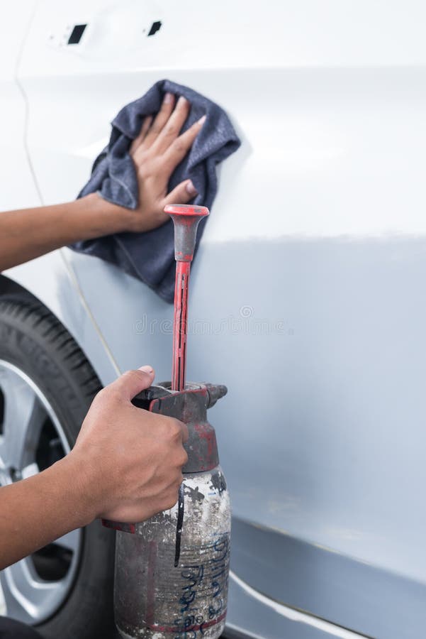 Auto body repair series stock photo. Image of cleaning - 58258718