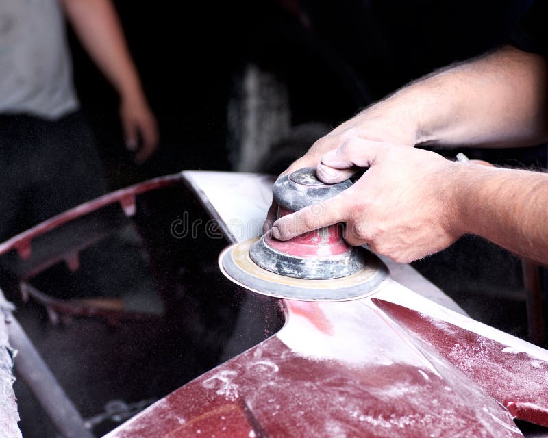 Auto body work stock image. Image of garage, repaint - 77374687