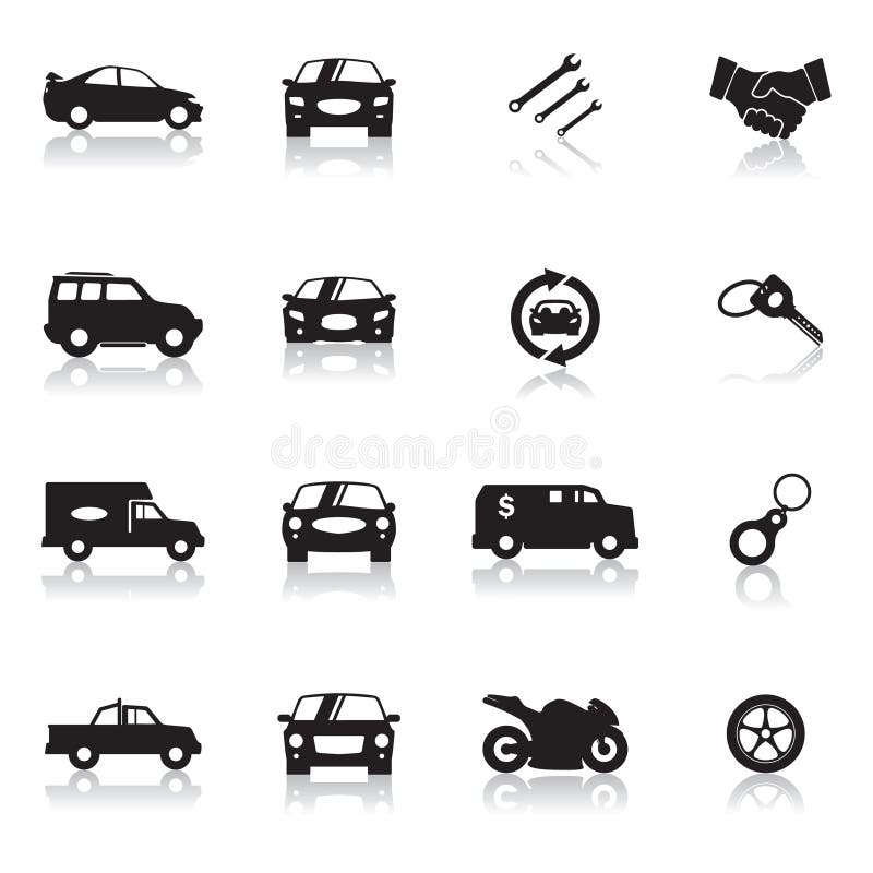 Auto Business Set. Vector Illustration Decorative Design Stock Vector ...