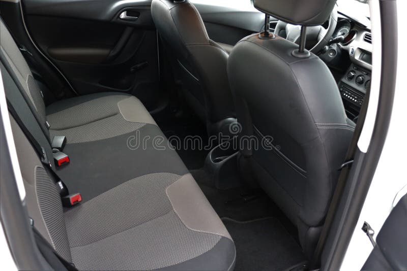 Auto Cabin with Back Seats. Stock Image - Image of seat, drive: 170472167