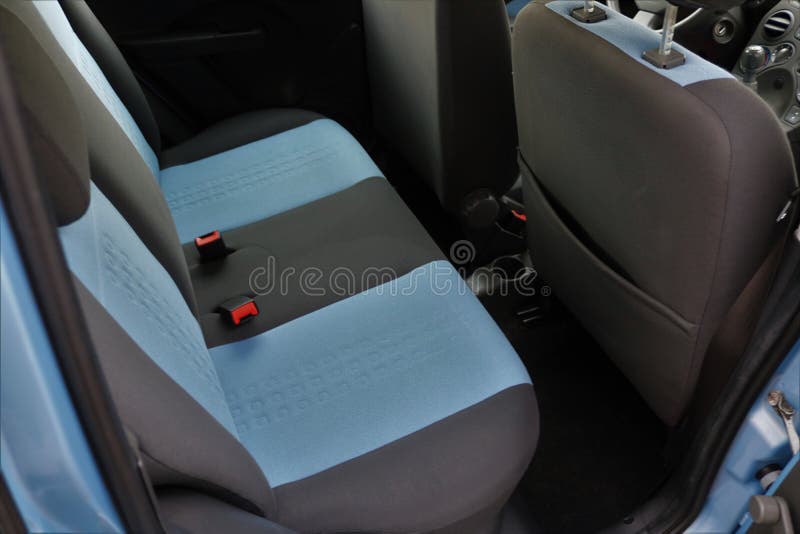 Auto Cabin with Back Seats. Stock Image - Image of technology, driving ...