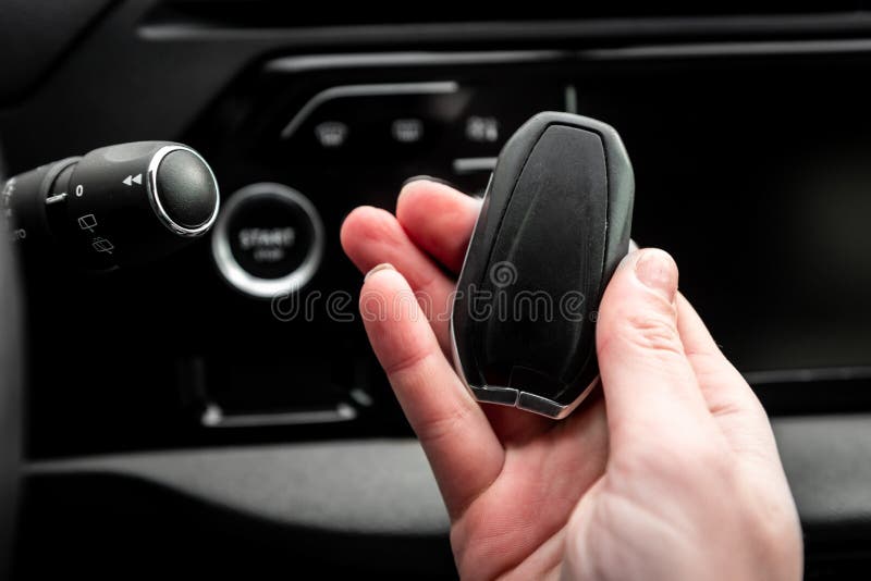 Auto Car Engine Start Stop Button for Keyless Stock Photo - Image of ...
