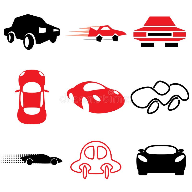 Auto and car icons stock vector. Illustration of icon - 24108317