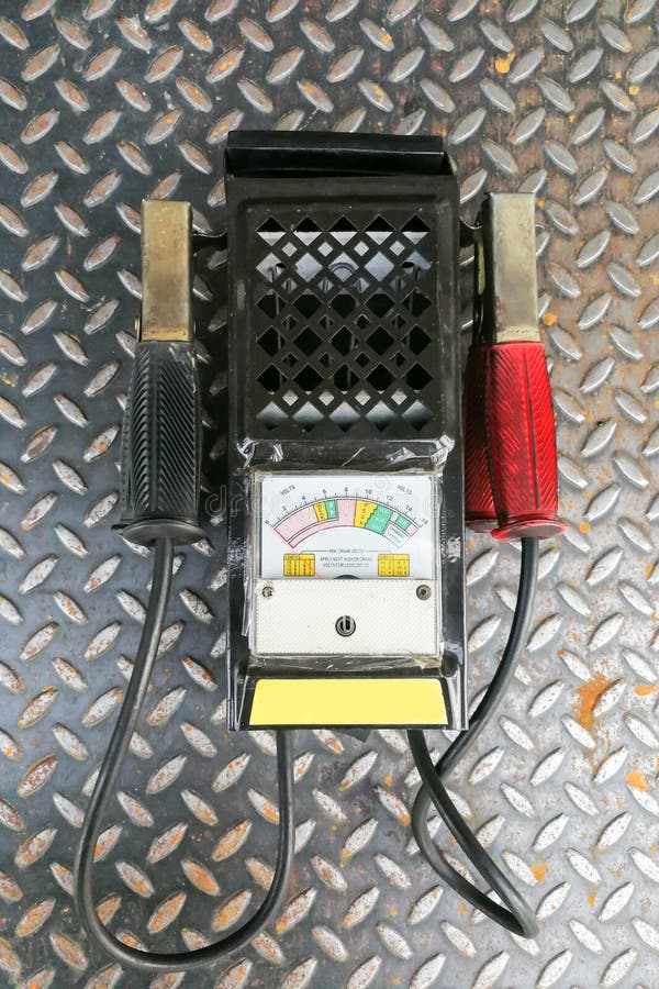 Auto Car Multimeter for Checking Battery Power Strength Stock Image ...