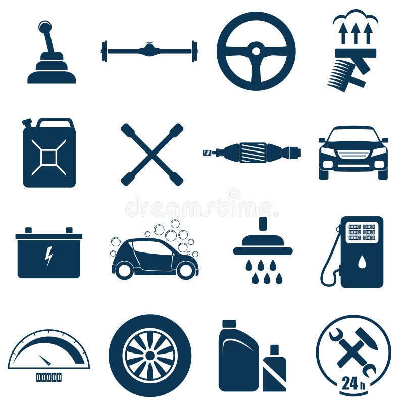 Car Service Pictogram Stock Illustrations – 30,736 Car Service ...