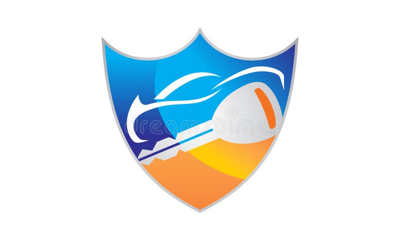 Auto Insurance Logo Design Template Stock Vector - Illustration of ...