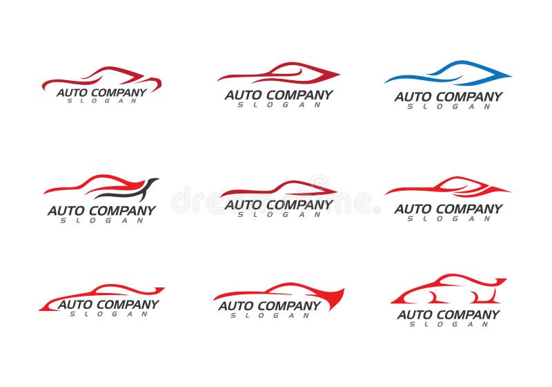 Auto carro Logo Template ilustração do vetor. Ilustração de emblema ...