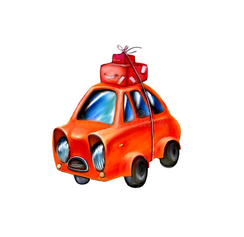 Auto cartoon icon Picture stock illustration. Illustration of ocean ...