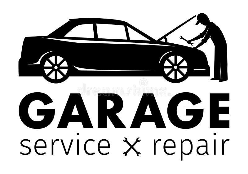 Auto Center, Garage Service and Repair Logo,Vector Template. Stock ...