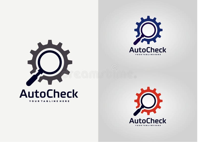 Auto Check Logo Design Template Stock Vector - Illustration of shop ...