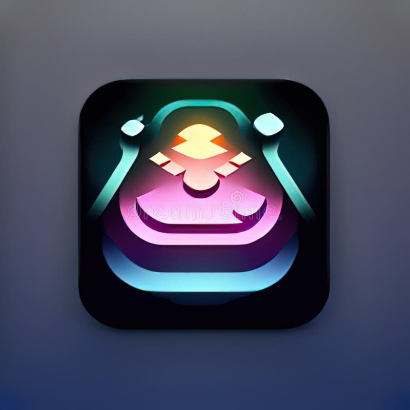 Auto Chess Software App Icon. Generative AI. Stock Illustration ...