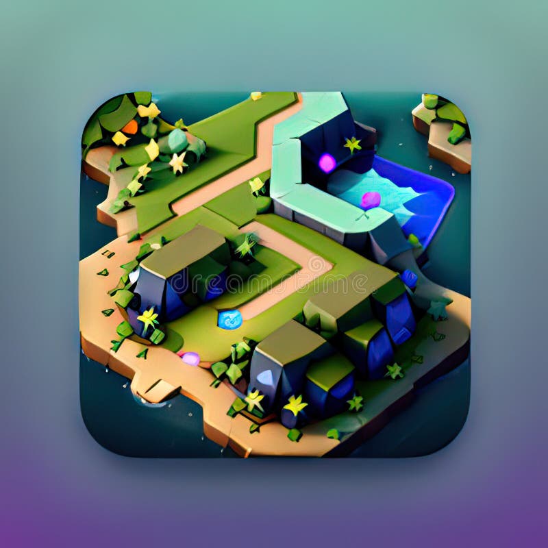 Auto Chess Software App Icon. Generative AI. Stock Illustration ...