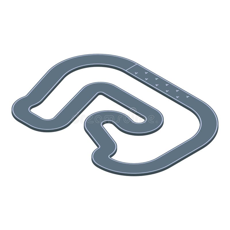 Auto Circuit Icon Isometric Vector. Car Racetrack Stock Illustration ...