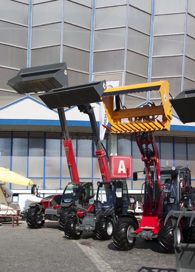 Auto Cranes with Bucket - RAW Format Editorial Photography - Image of ...