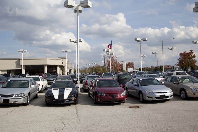 Auto_dealership_lot stock photo. Image of shop, used - 22277978