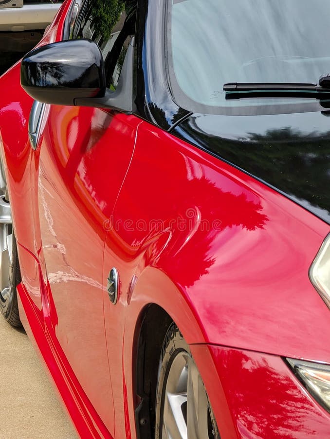 Auto Detailing Close-up Outdoor on a Sunny Day Stock Photo - Image of ...